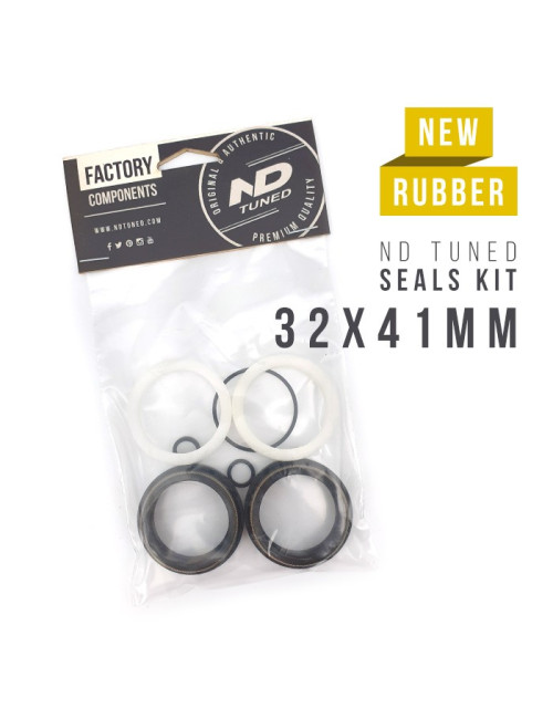 ND Tuned Seals Kit 32mm, Dual Dust Wiper 32x41x7mm